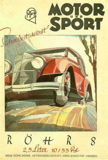 Bernd Reuters (1901–1958): Арт-деко в автомобильной рекламе - Blog