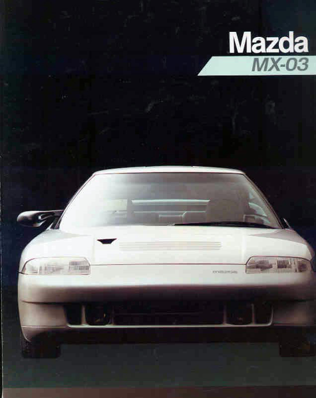 1985 Mazda MX-03 - Concepts
