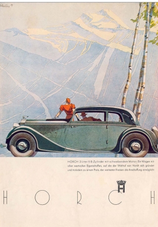 Bernd Reuters (1901–1958): Арт-деко в автомобильной рекламе - Blog