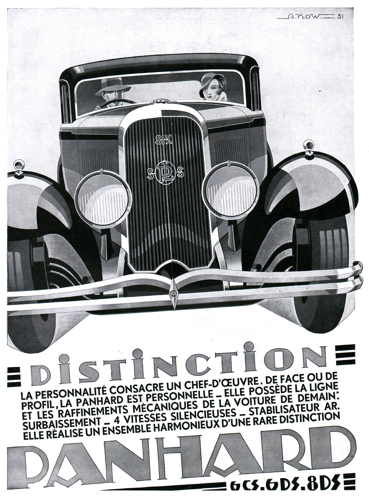 Panhard Advertising Art by Alexis Kow - Blog