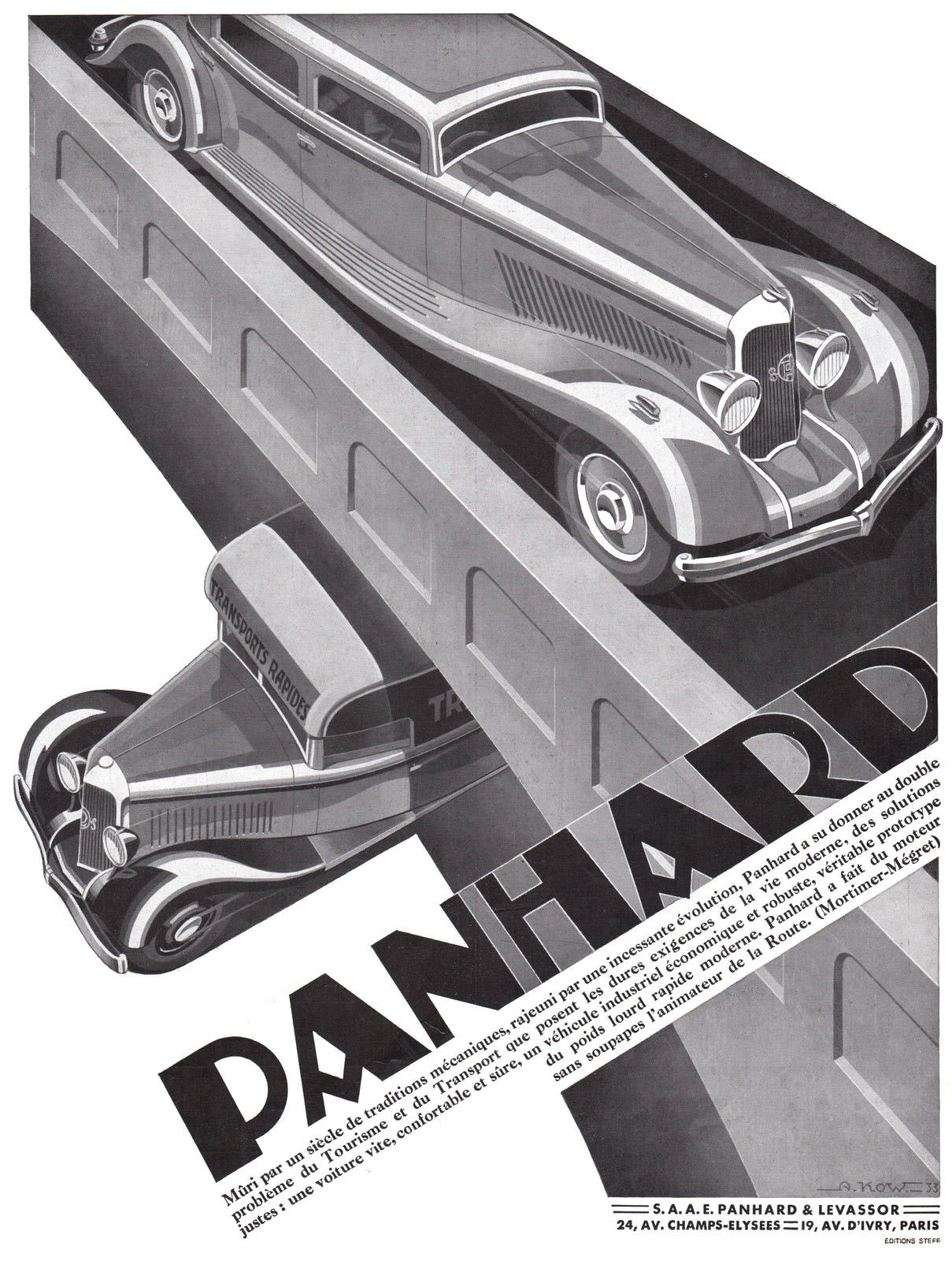 Panhard Advertising Art by Alexis Kow - Blog